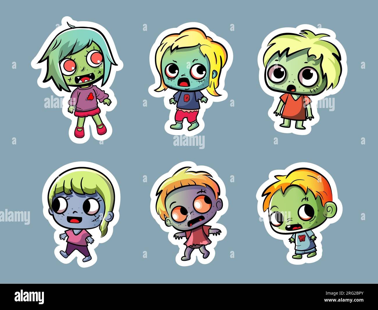 Cute Cartoon Zombie For Kids