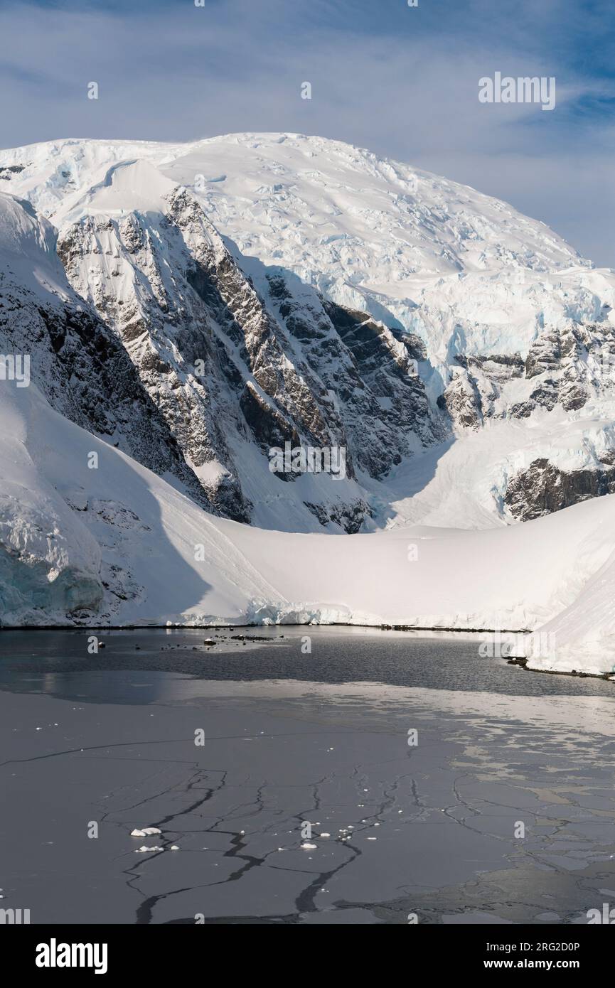 Frozen sea in Paradise Bay, Antarctica. Antarctica Stock Photo - Alamy
