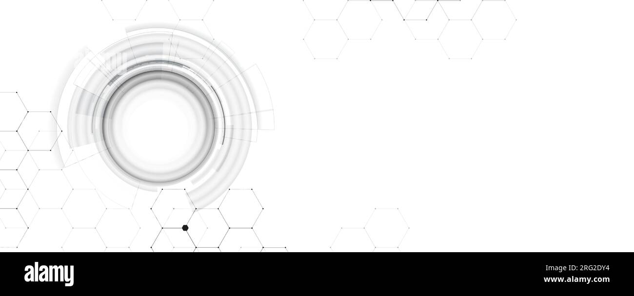 Abstract hexagon background. Technology polygonal design. Digital ...