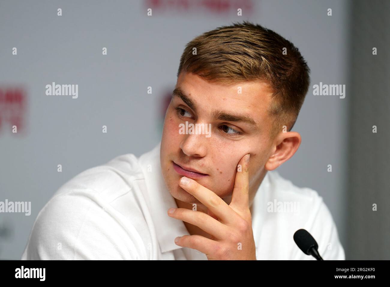 England's Jack van Poortvliet during a squad announcement for the 2023 ...
