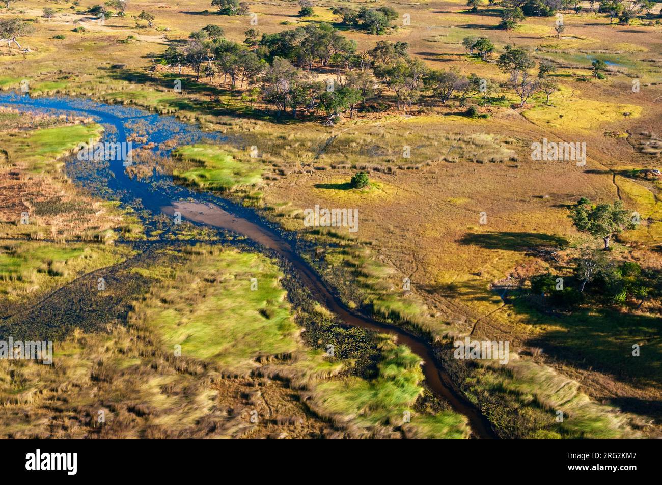 An aerial view of the Okavango Delta. Okavango Delta, Botswana Stock ...