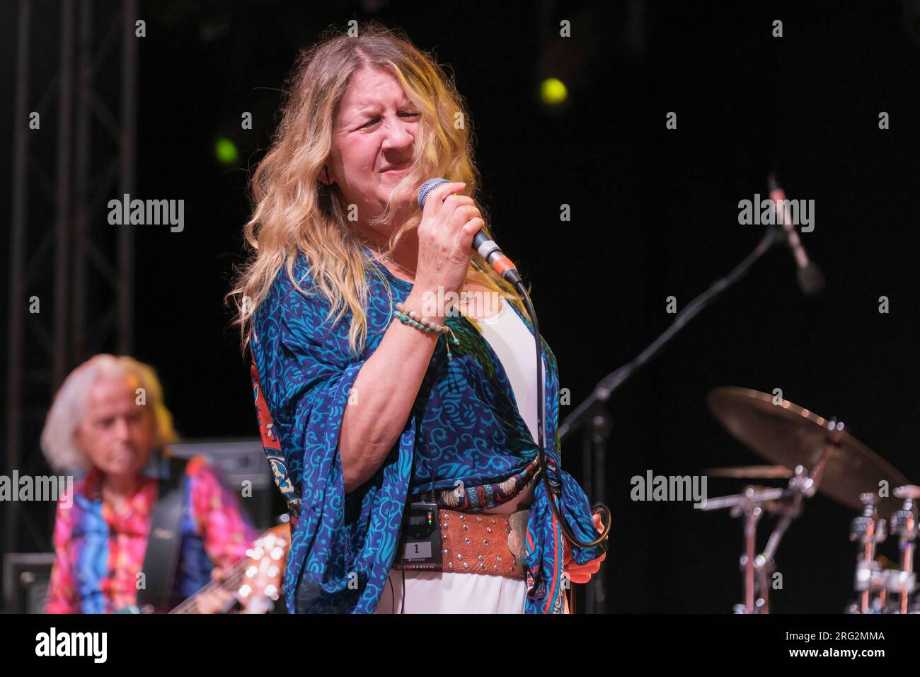 Deborah Bonham performing at the Wickham Festival. August 5, 2023 Stock ...