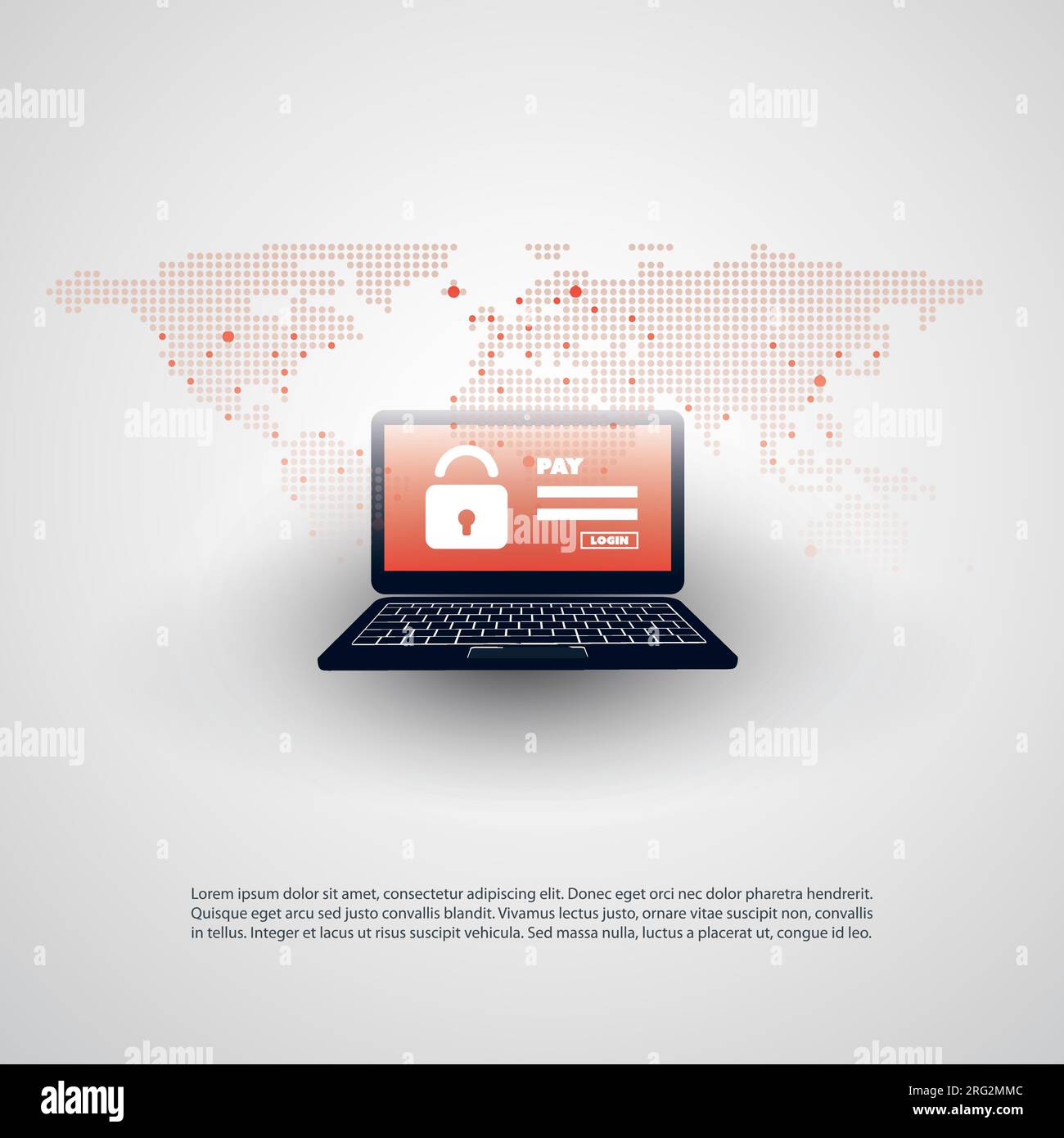 Locked computer screen with ransomware hi-res stock photography and ...