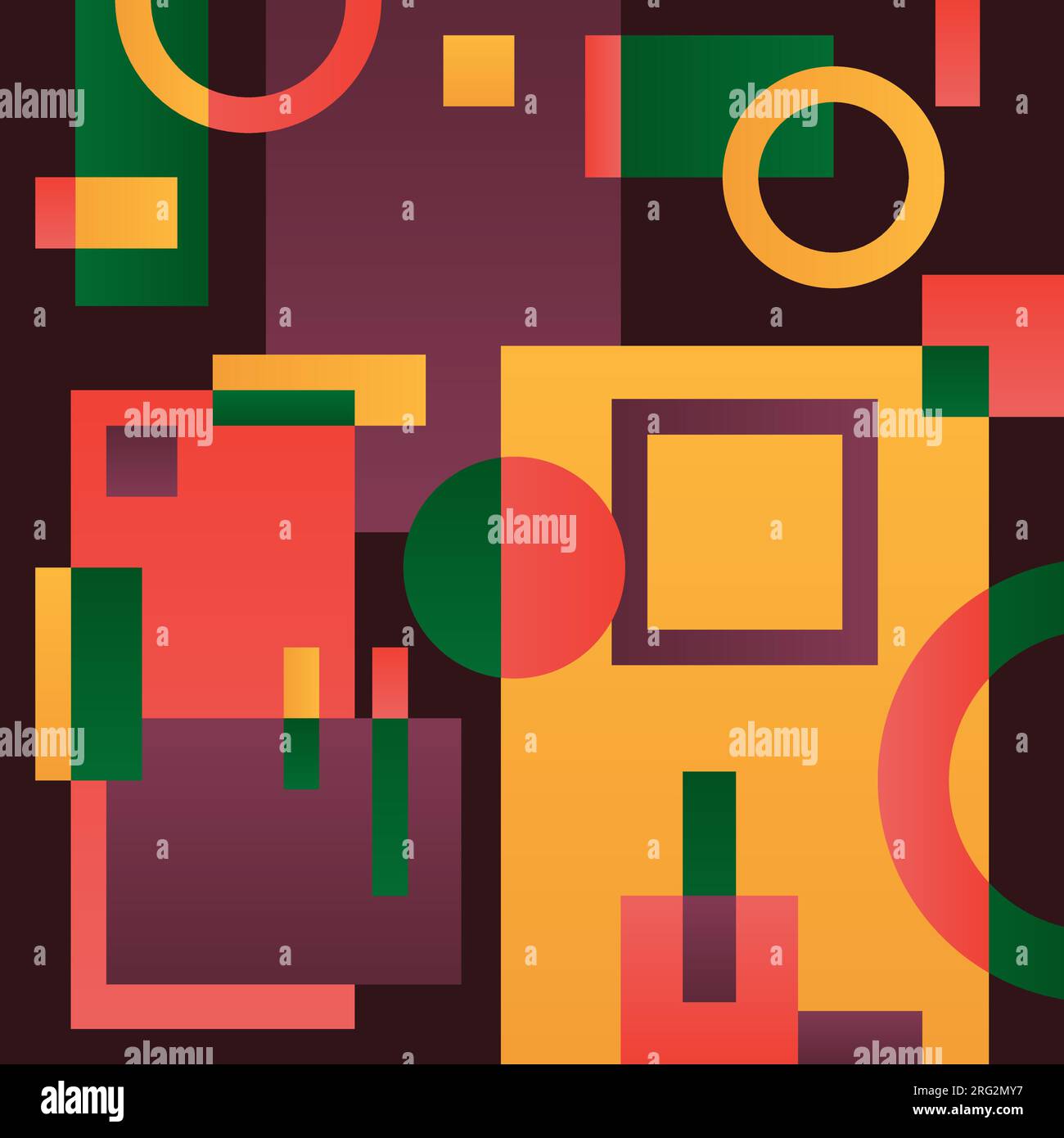 Abstract modern black background with geometric objects Stock Vector ...