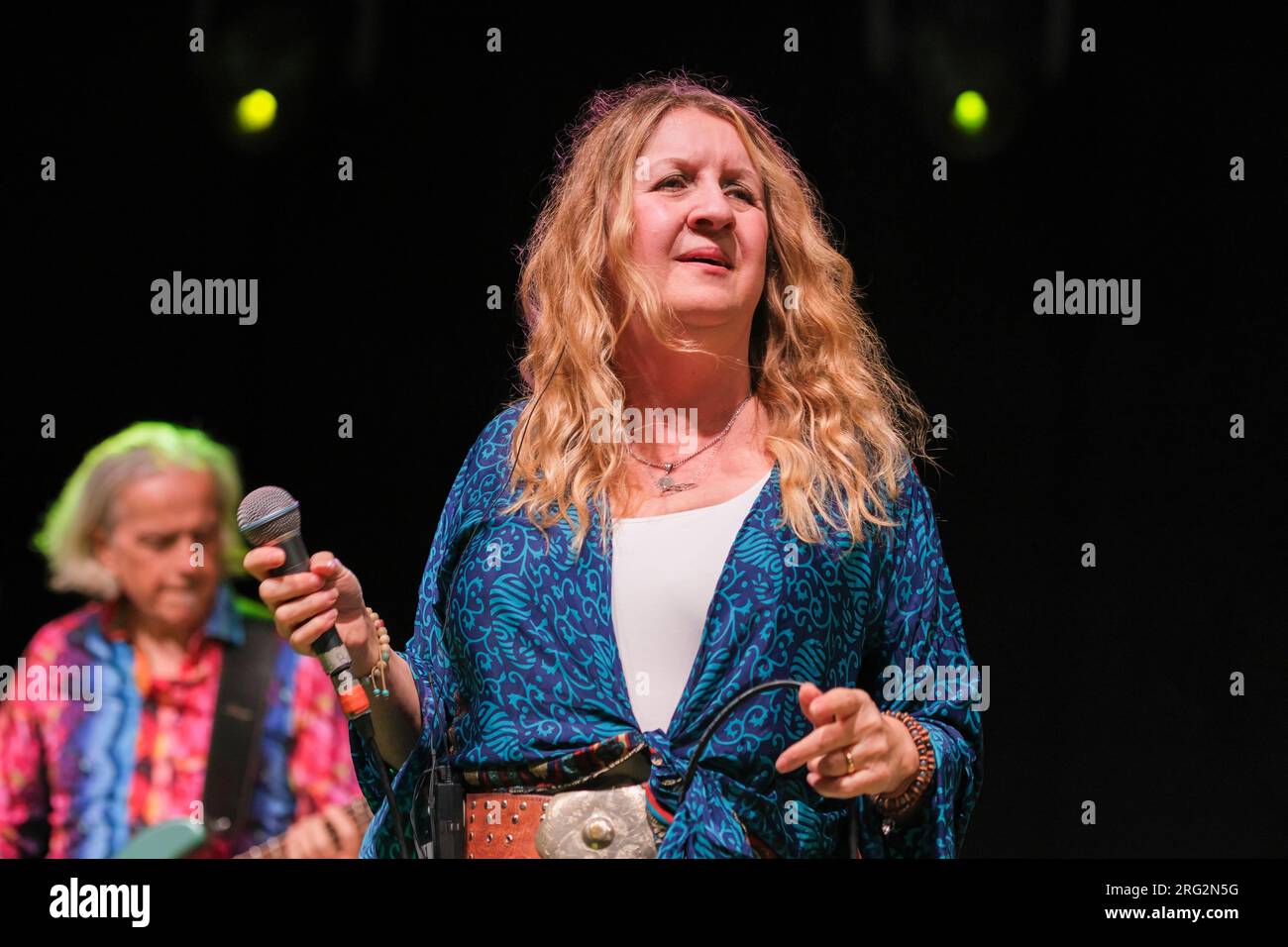 Deborah Bonham performing at the Wickham Festival. August 5, 2023 Stock ...