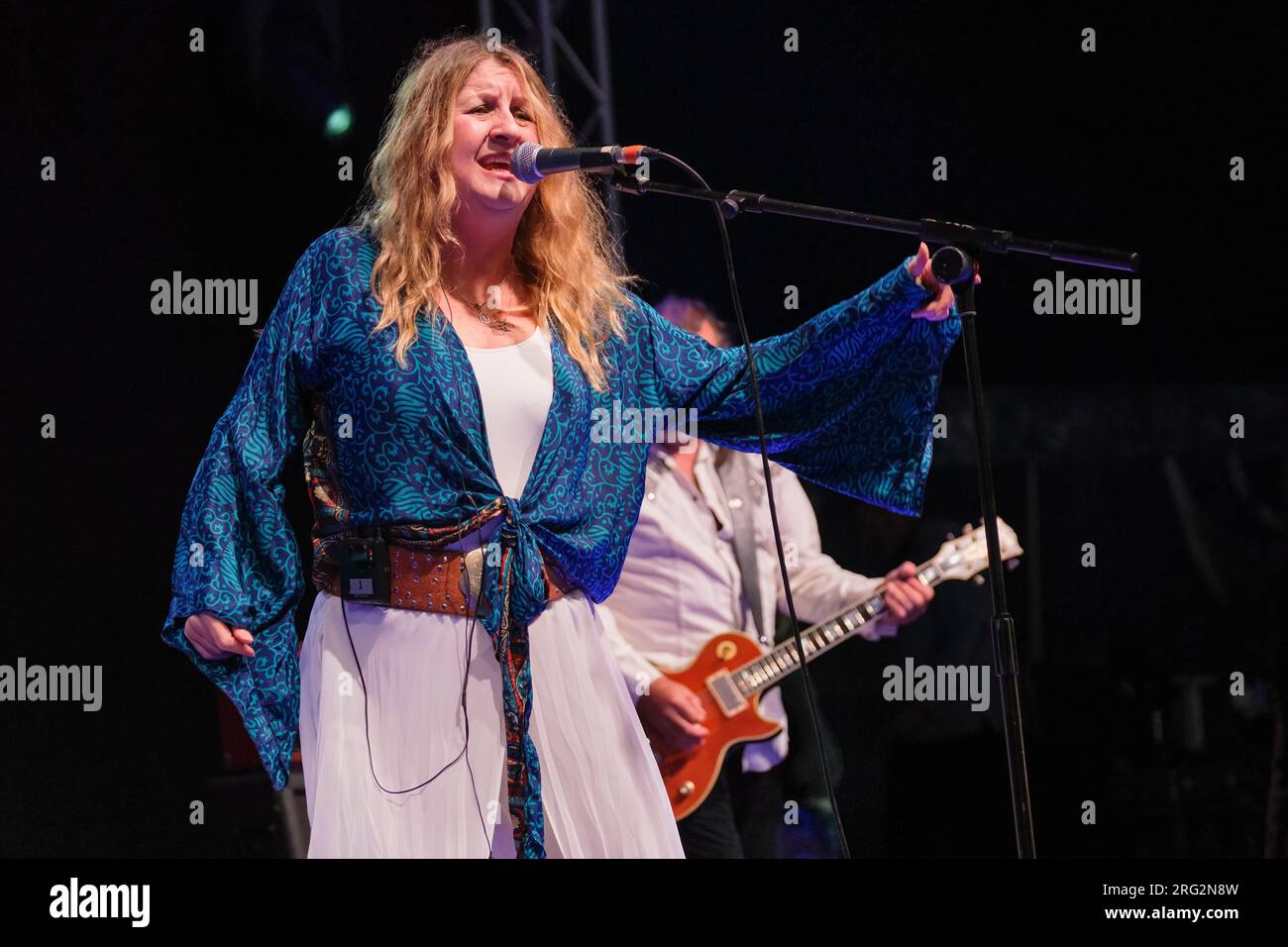 Deborah Bonham performing at the Wickham Festival. August 5, 2023 Stock ...