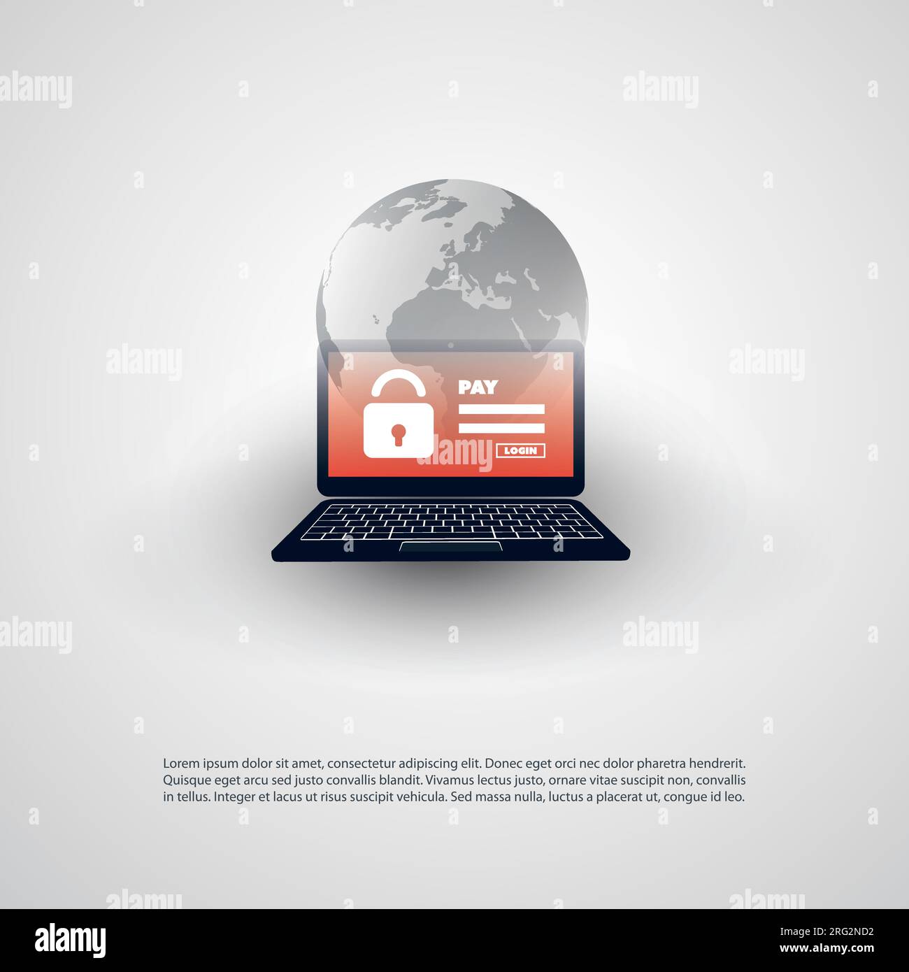 Locked computer screen with ransomware hi-res stock photography and ...