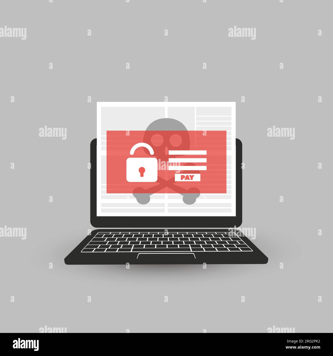 Locked computer screen with ransomware hi-res stock photography and ...