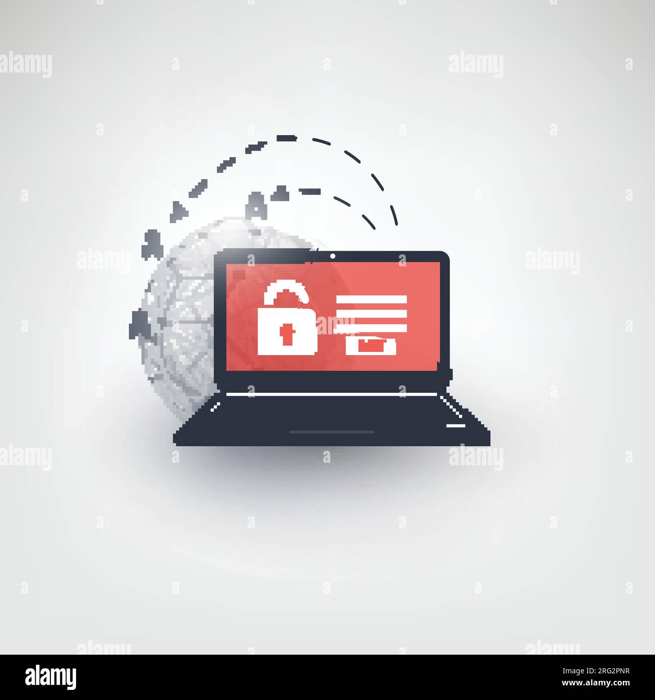 Your files are encrypted Stock Vector Images - Alamy
