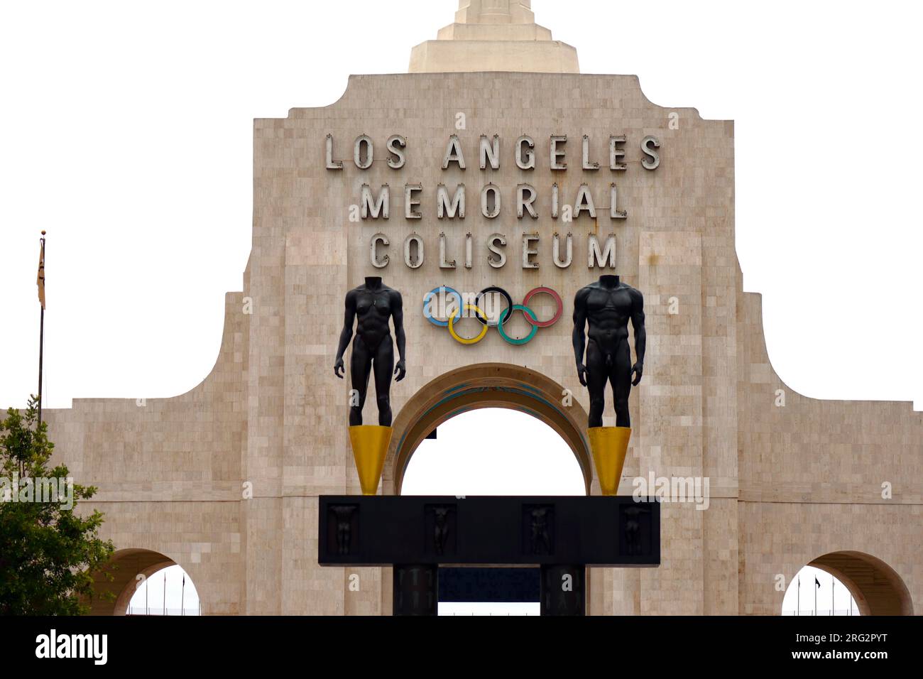 Los Angeles, California: Los Angeles Memorial Coliseum located in the ...