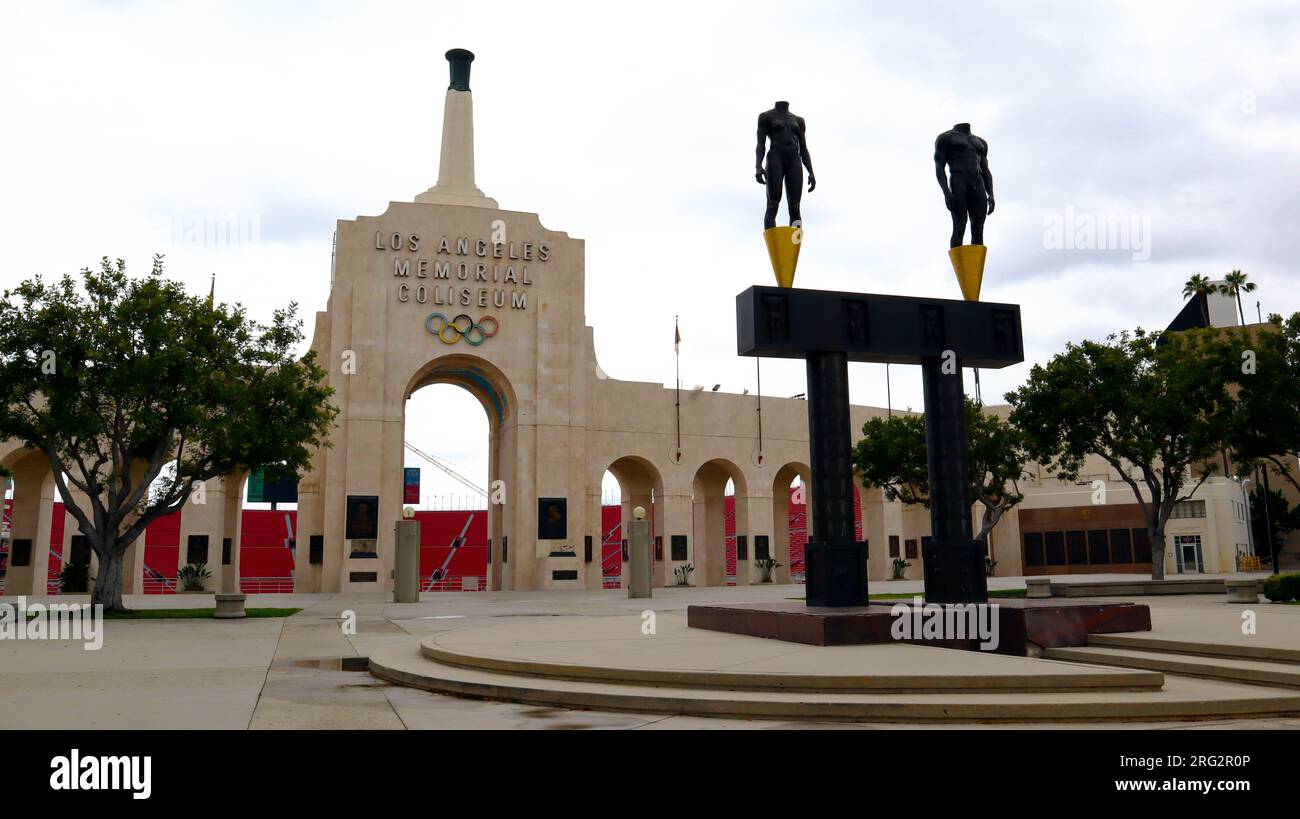 Los Angeles, California: Los Angeles Memorial Coliseum located in the ...
