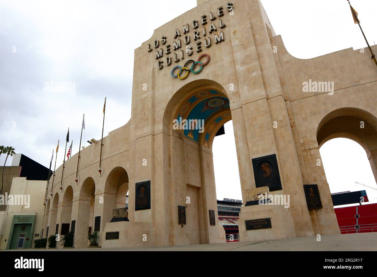 Los Angeles, California: Los Angeles Memorial Coliseum located in the ...