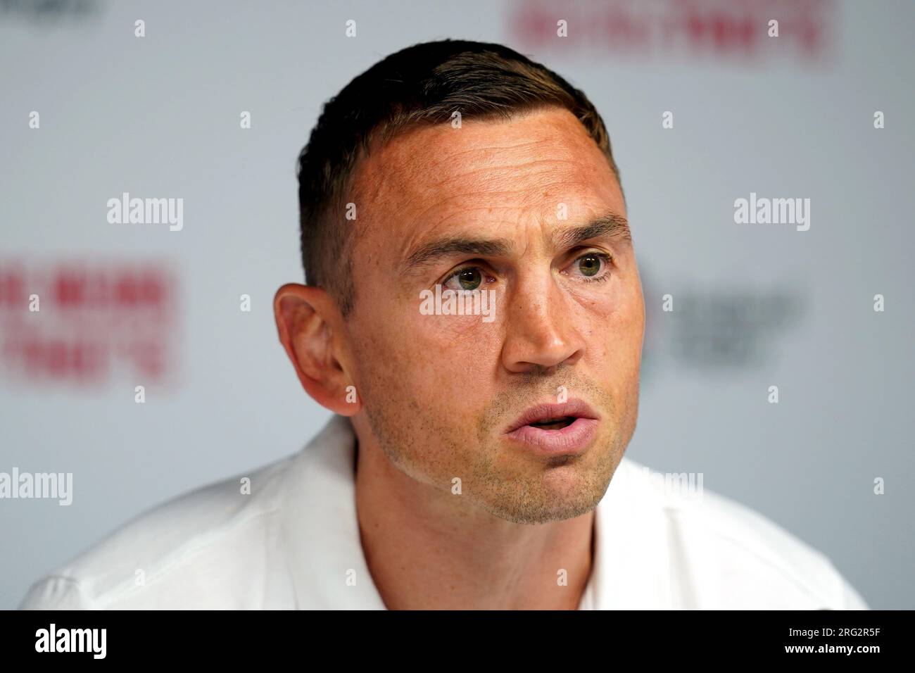 England defensive coach Kevin Sinfield during a squad announcement for ...