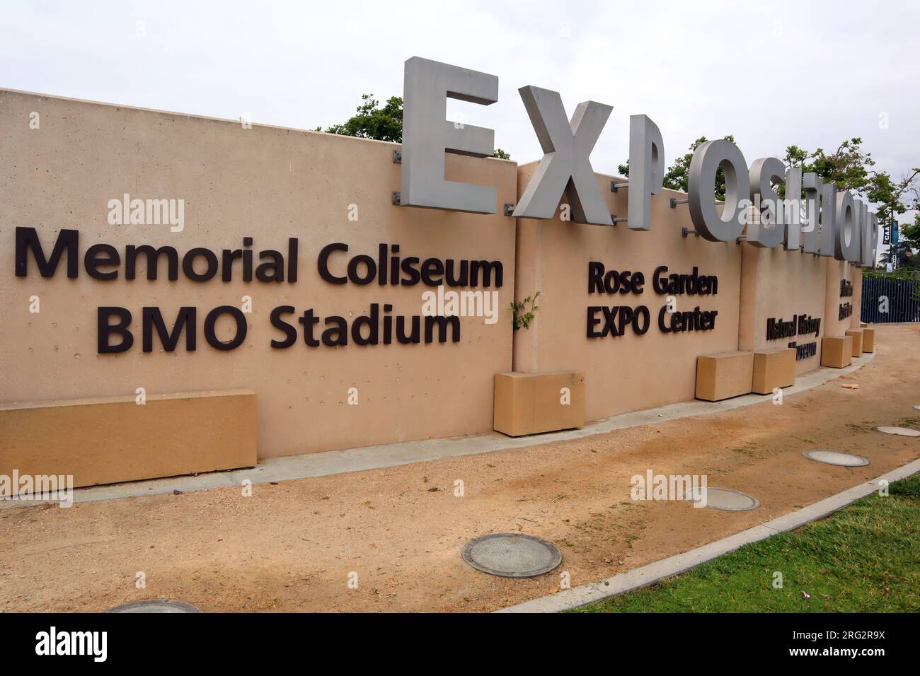 Los Angeles, California: Exposition Park Entrance Stock Photo - Alamy