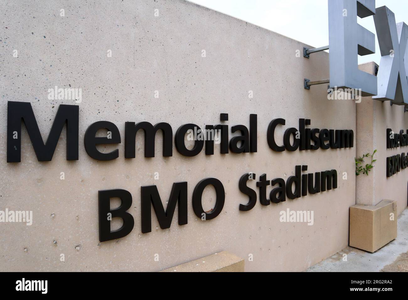 Los Angeles, California: Exposition Park Entrance, Memorial Coliseum ...