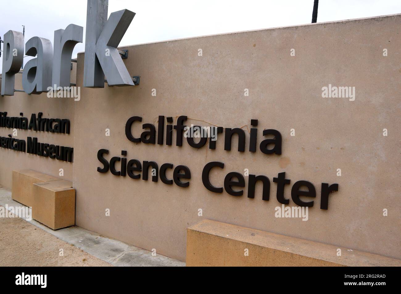 Los Angeles, California: Exposition Park Entrance, California Science ...