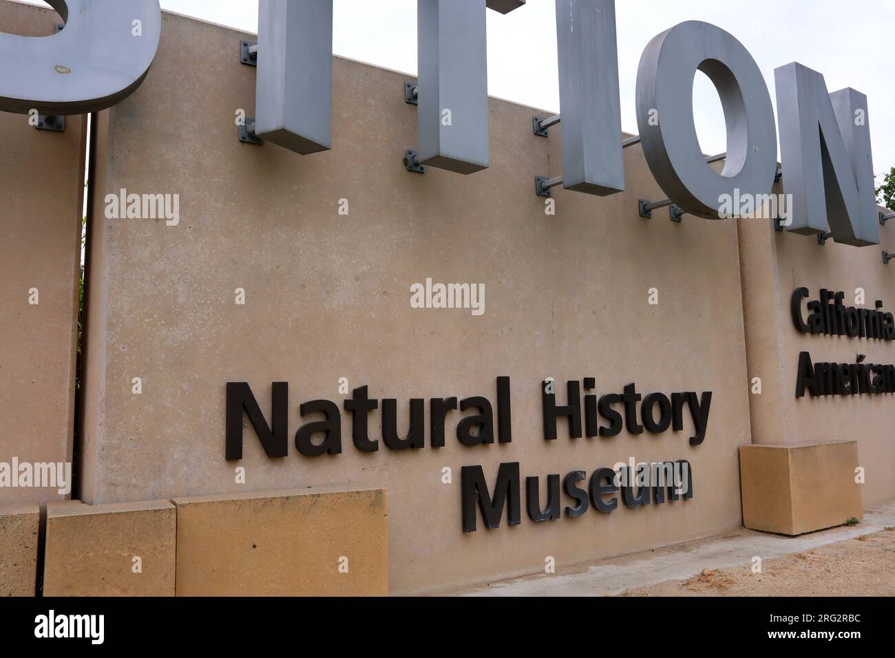 Los Angeles, California: Exposition Park Entrance, Natural History ...