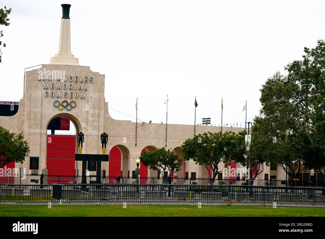 Los Angeles, California: Los Angeles Memorial Coliseum located in the ...