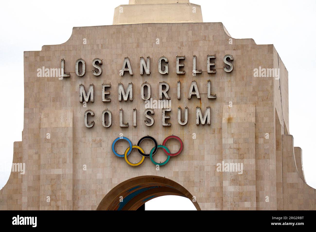 Los Angeles, California: Los Angeles Memorial Coliseum located in the ...