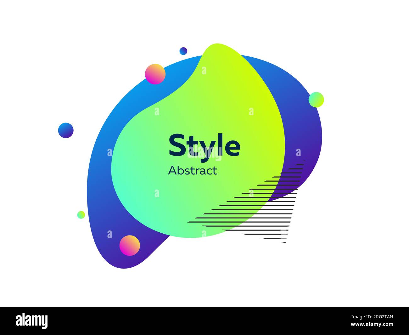 Green and blue abstract fluid shapes Stock Vector Image & Art - Alamy