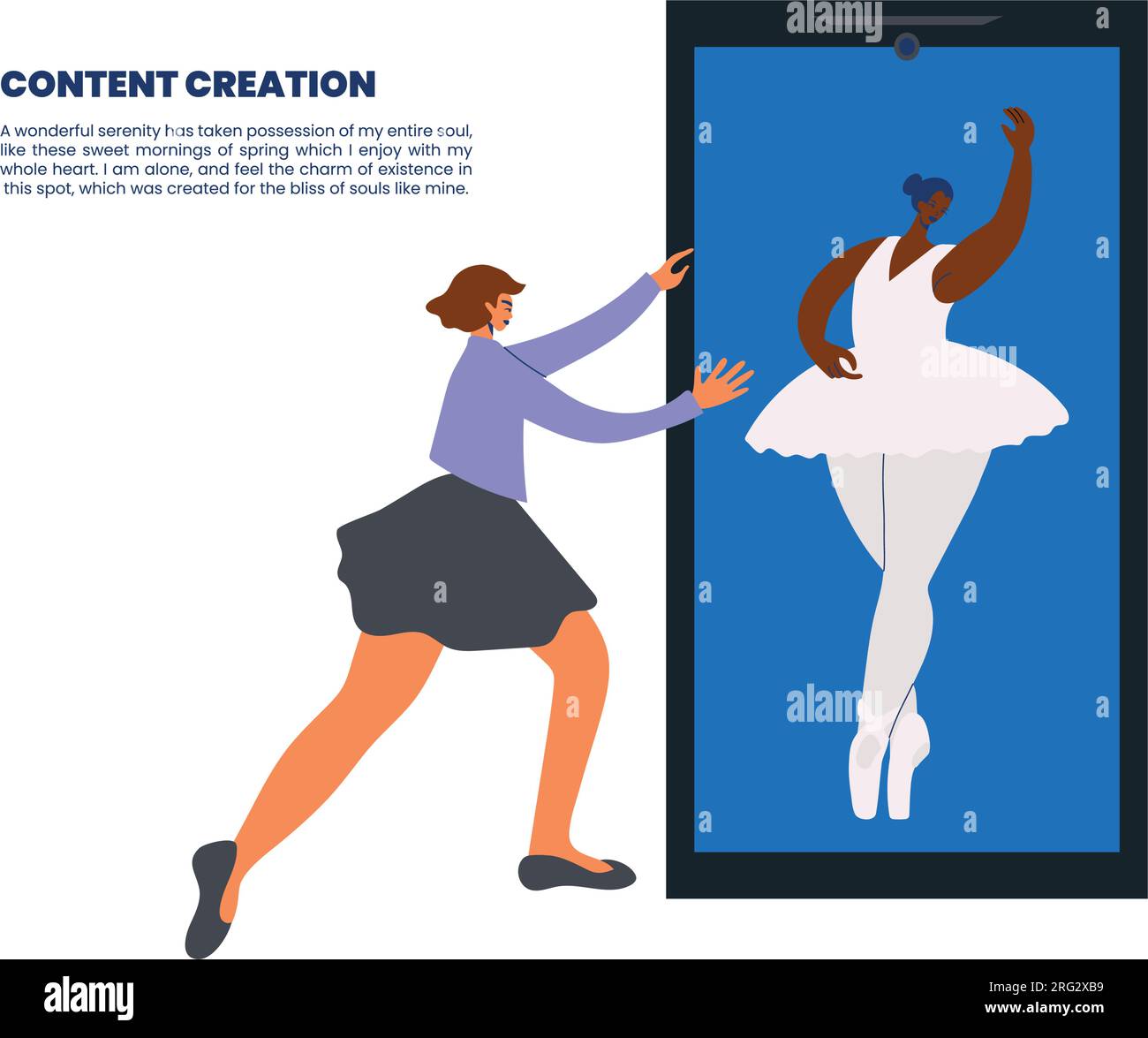 Dancing practice mobile app design template Stock Vector Image & Art - Alamy