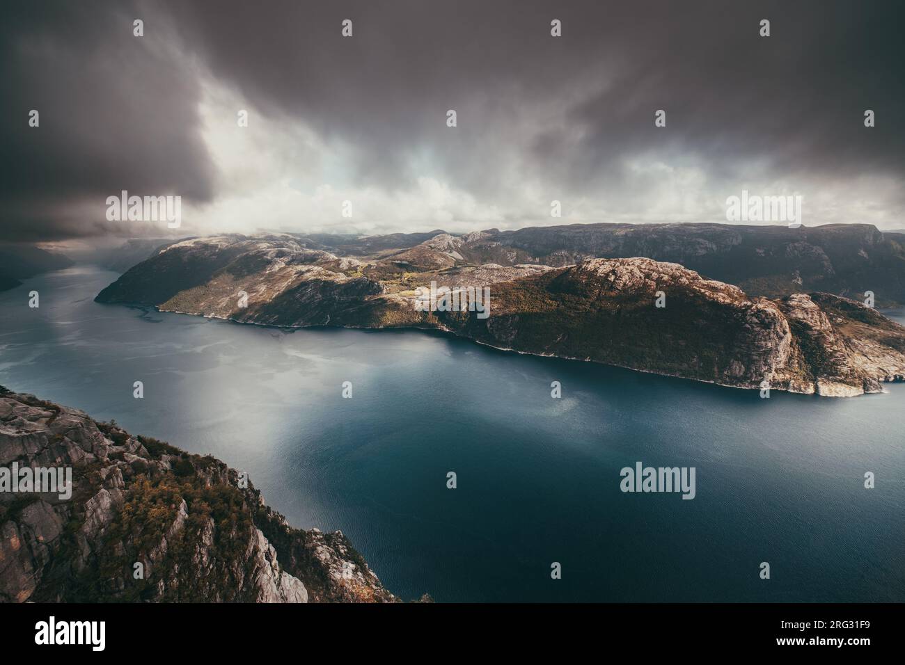 Fjord landscape high mountains hi-res stock photography and images - Alamy