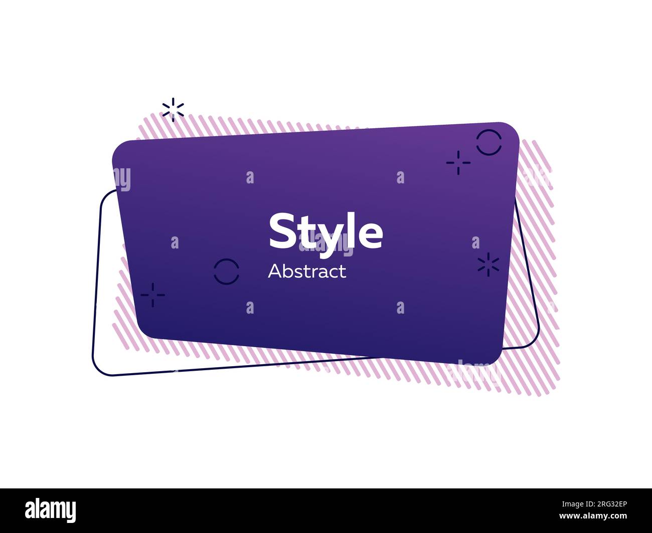Violet rectangle design Cut Out Stock Images & Pictures - Alamy