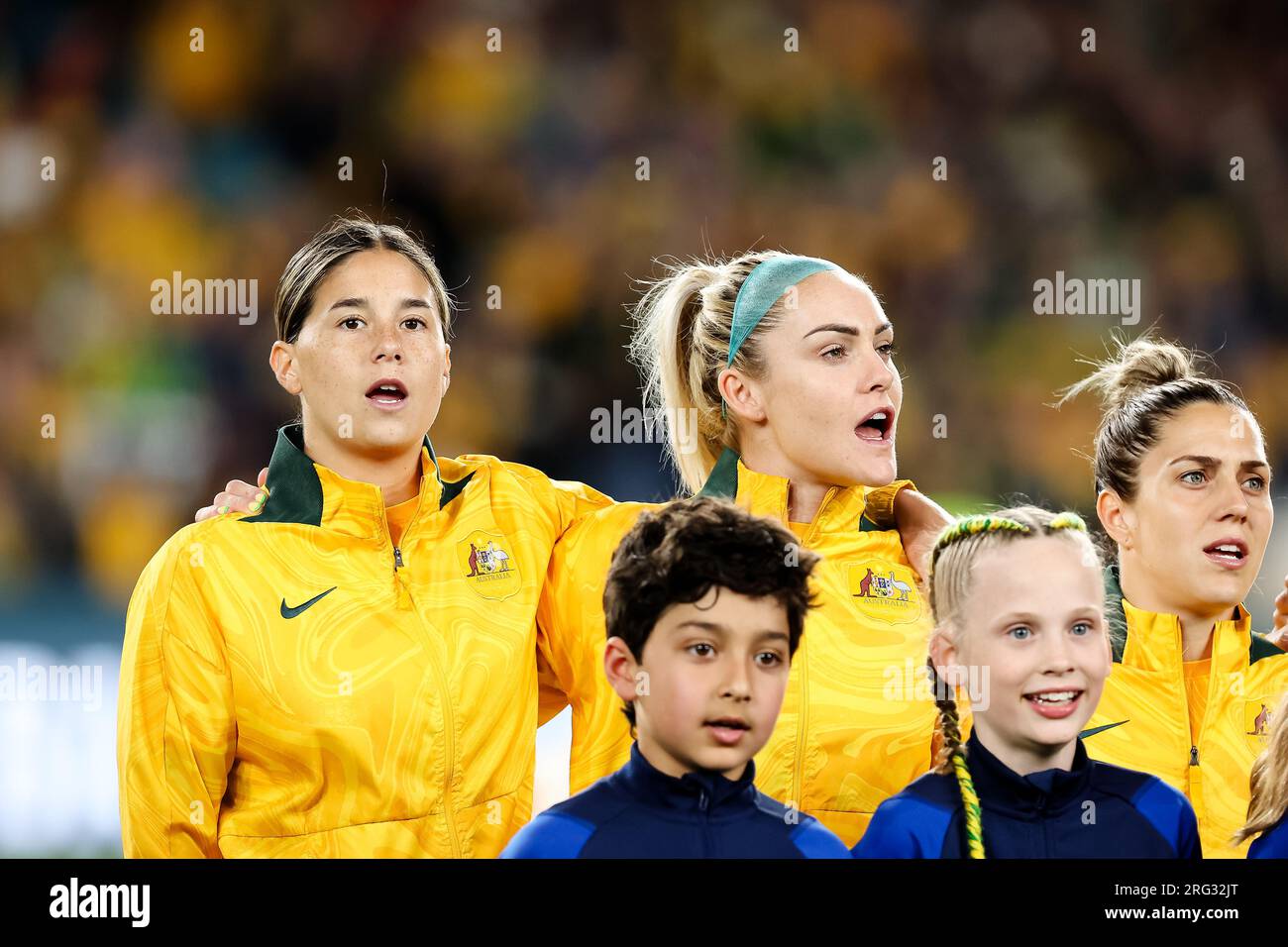 Sydney, Australia, 7 August, 2023. Kyra Cooney-Cross, Ellie Carpenter ...