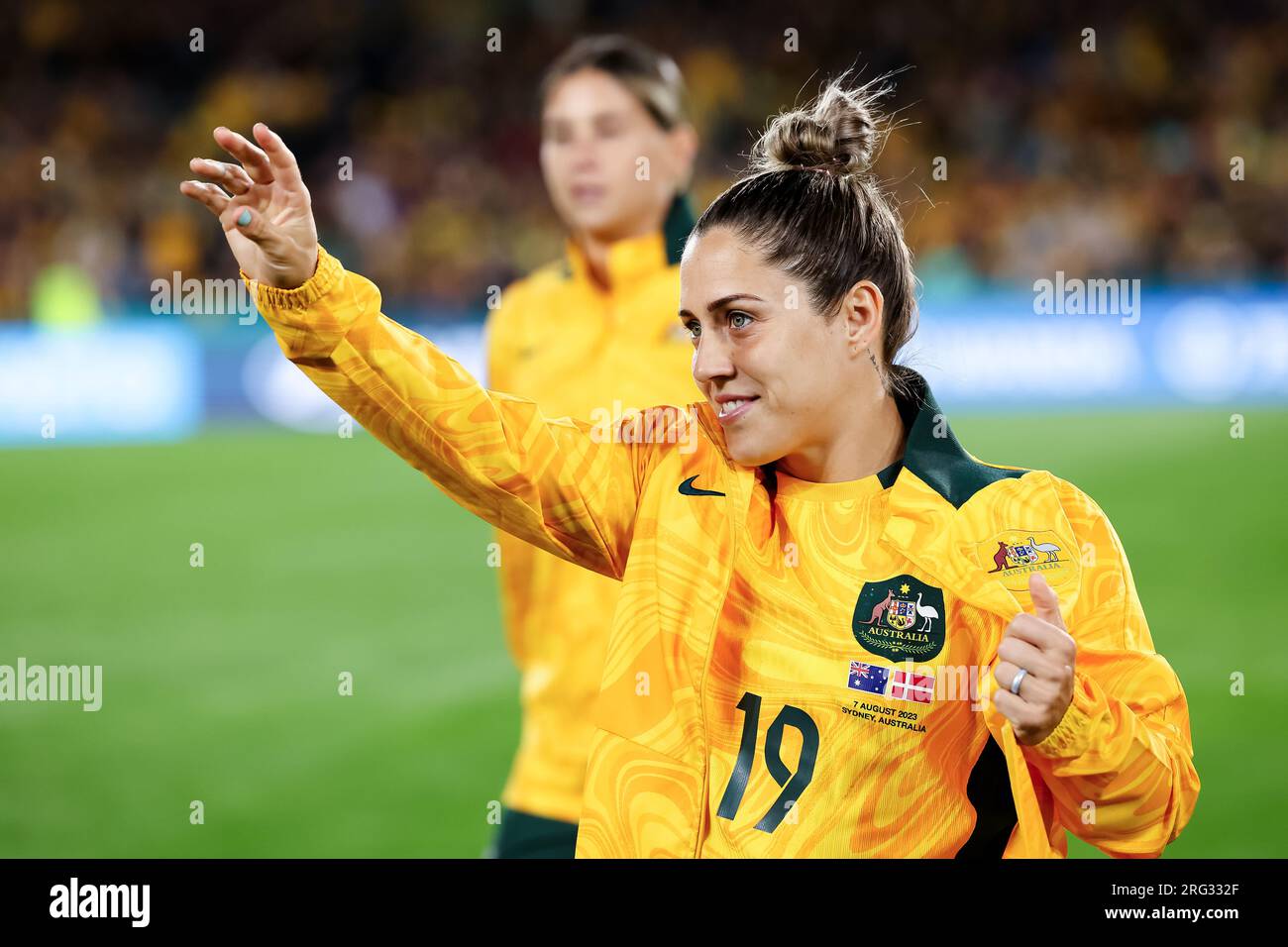 Sydney, Australia, 7 August, 2023. Katrina Gorry of Australia waves to ...