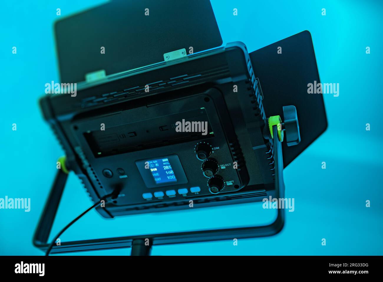 Color video light for professional video filming Stock Photo - Alamy