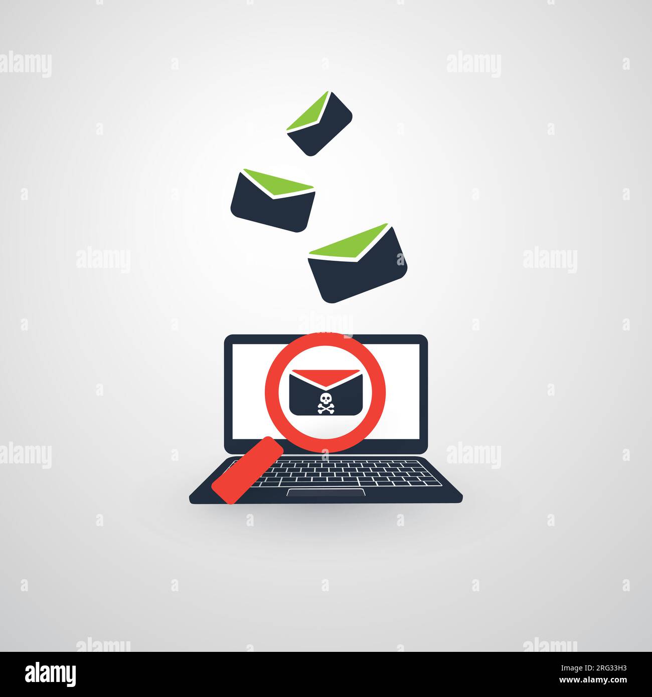 Illustration design malware alert hi-res stock photography and images ...