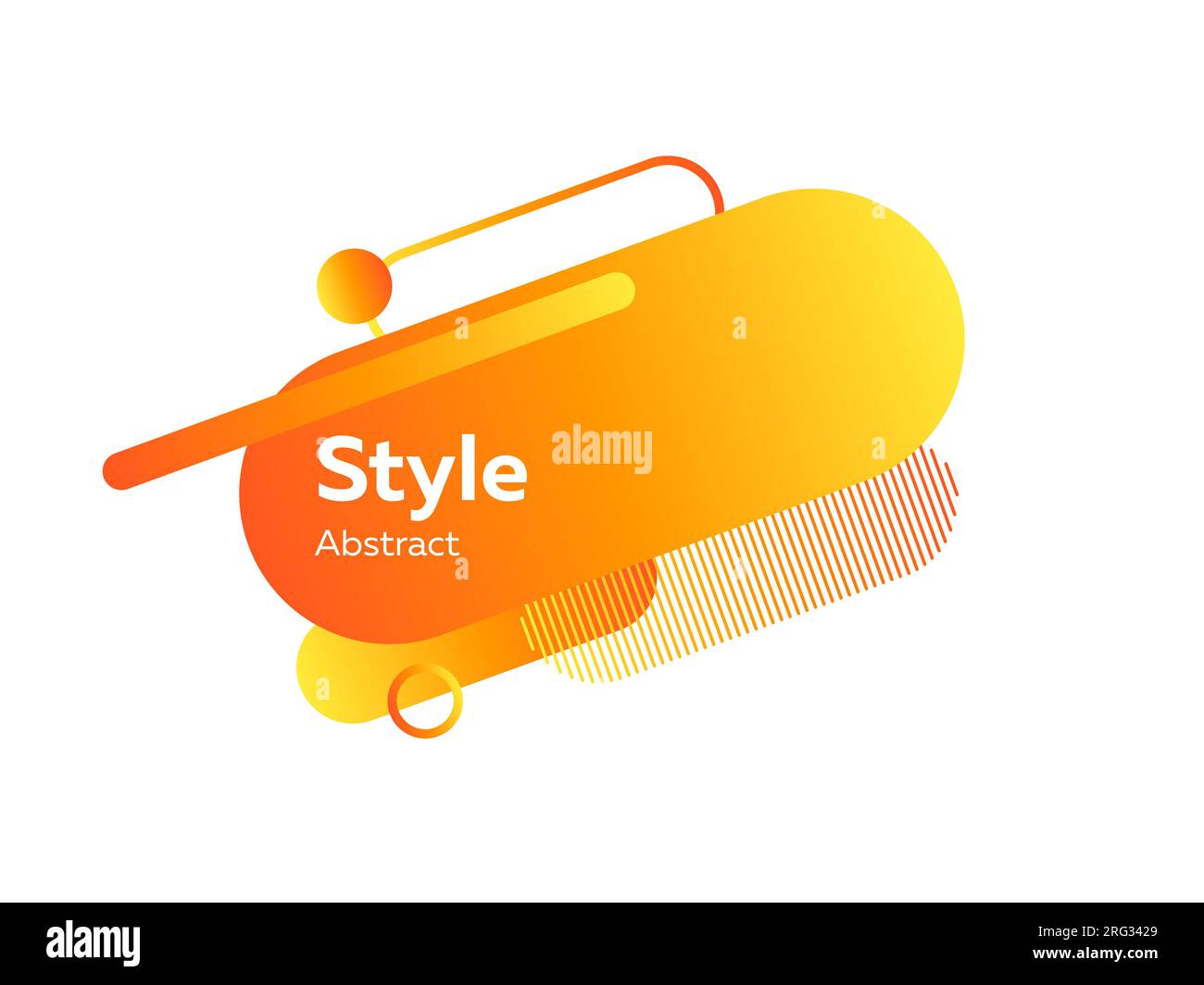 Creative yellow abstract design with different shapes Stock Vector ...