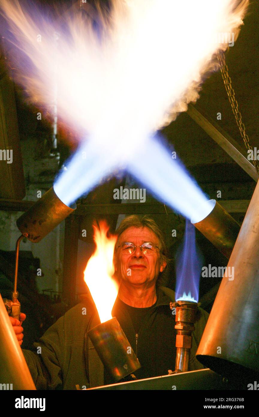 MICHEL MOGLIA AND HIS FIRE ORGAN Stock Photo - Alamy