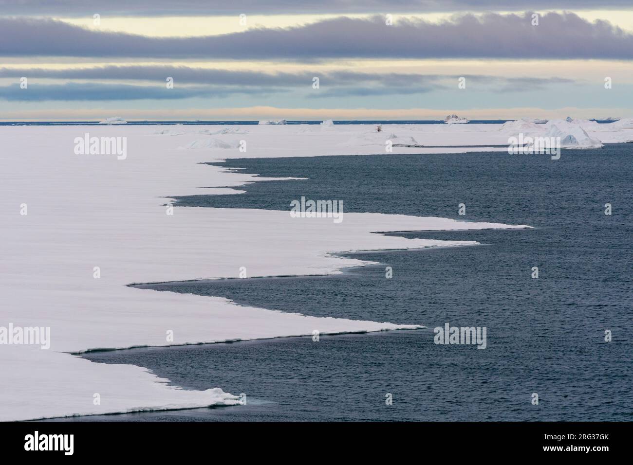 Ice along the southern edge of the Austfonna ice cap. Nordaustlandet ...