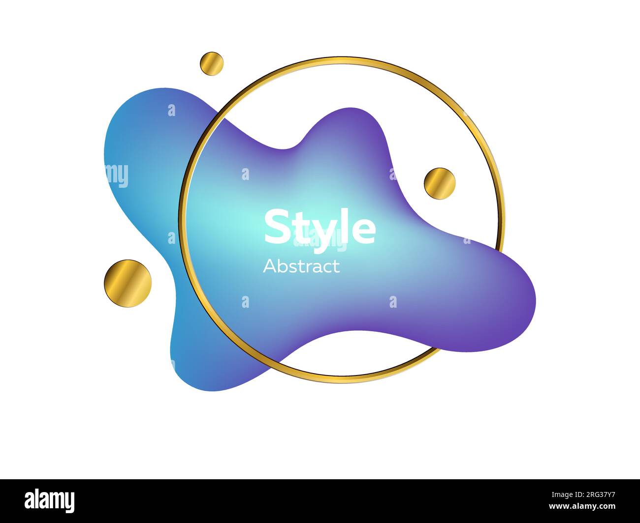 Blue modern flowing element with sample text Stock Vector Image & Art ...