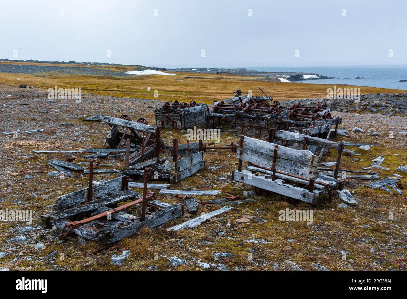 Derelict mining equipment. Svalbard, Norway Stock Photo - Alamy