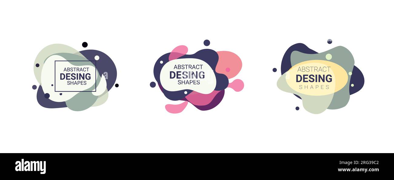 Faint colored geometric abstract elements set Stock Vector Image & Art ...