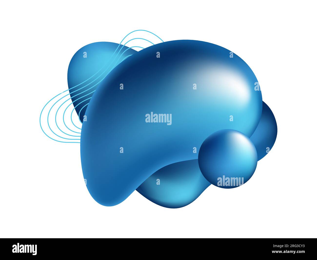 Blue circle outline hi-res stock photography and images - Alamy