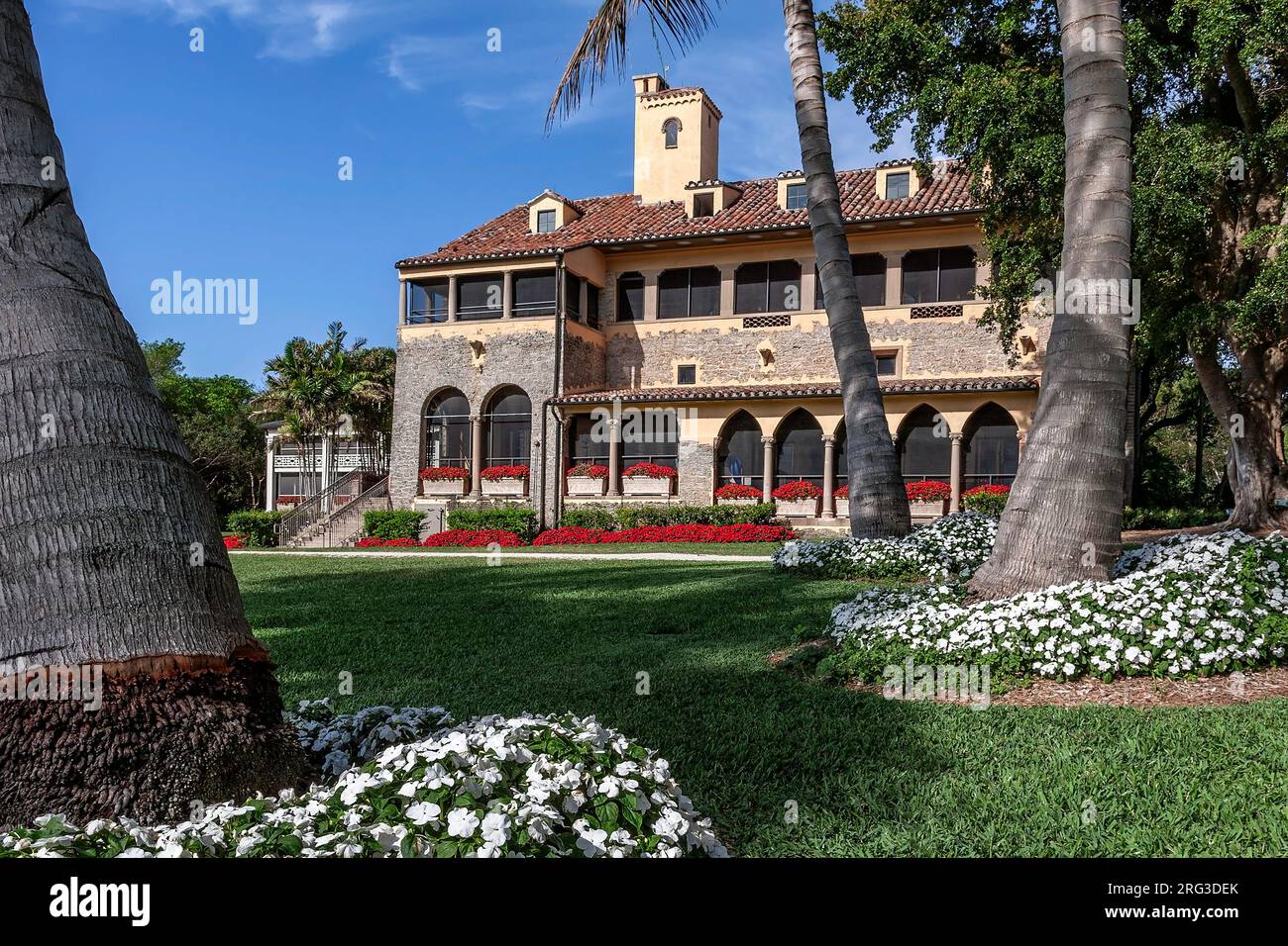 The Deering Estate main house is a stone house located in Cutler ...
