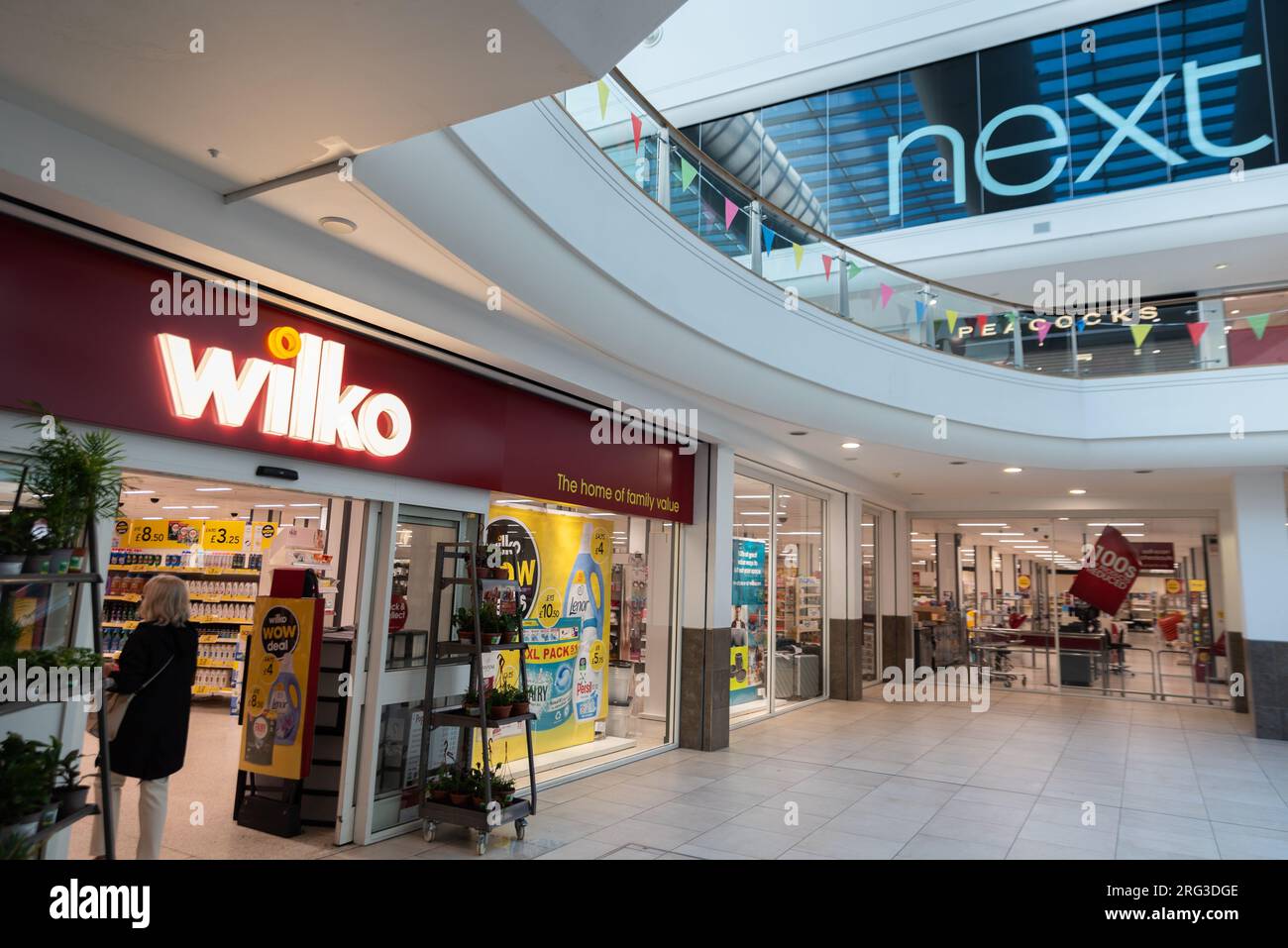 Wilko store inside the Victoria shopping centre in Southend on Sea ...