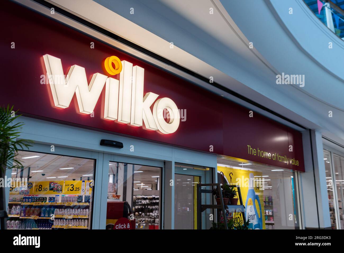 Wilko store inside the Victoria shopping centre in Southend on Sea ...