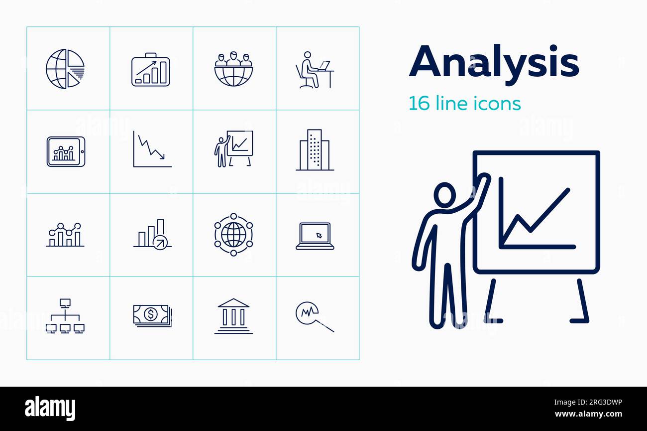 Decrease outline icon office hi-res stock photography and images - Alamy