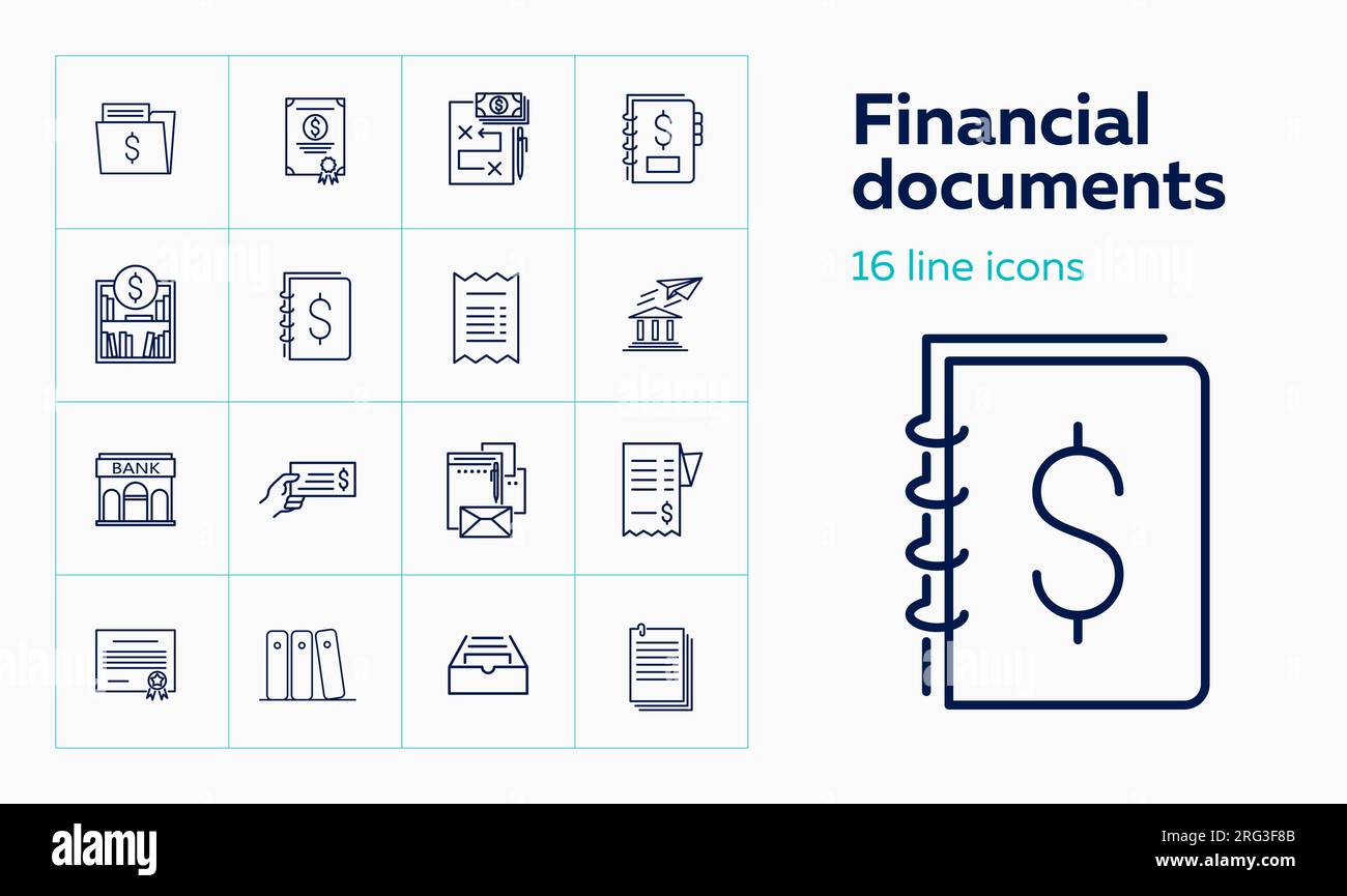 Invoice template set Cut Out Stock Images & Pictures - Alamy