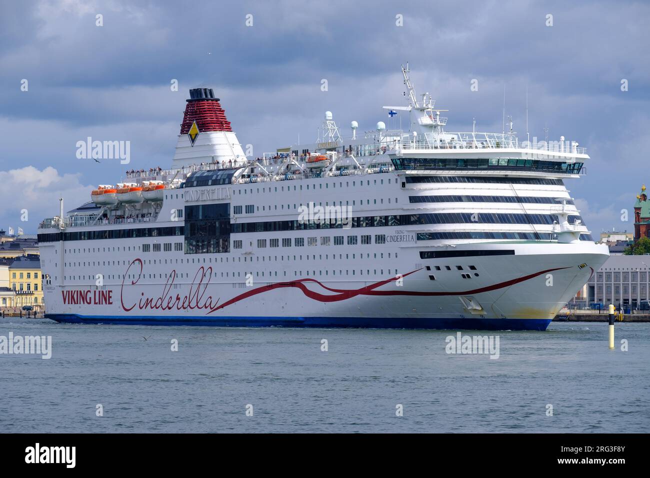 Helsinki / Finland - JULY 28, 2023. MV Viking Cinderella, operated by ...