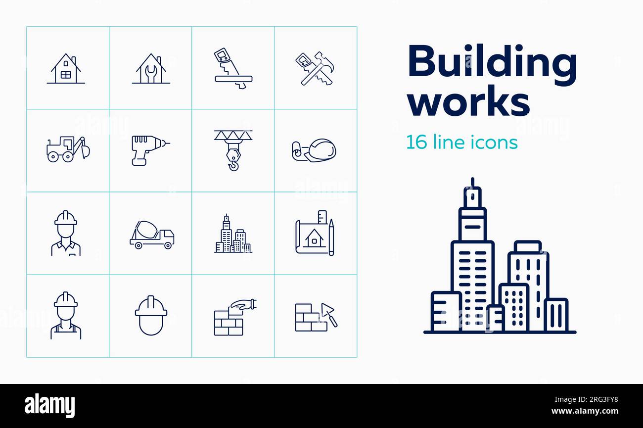 Architect works on building Stock Vector Images - Alamy
