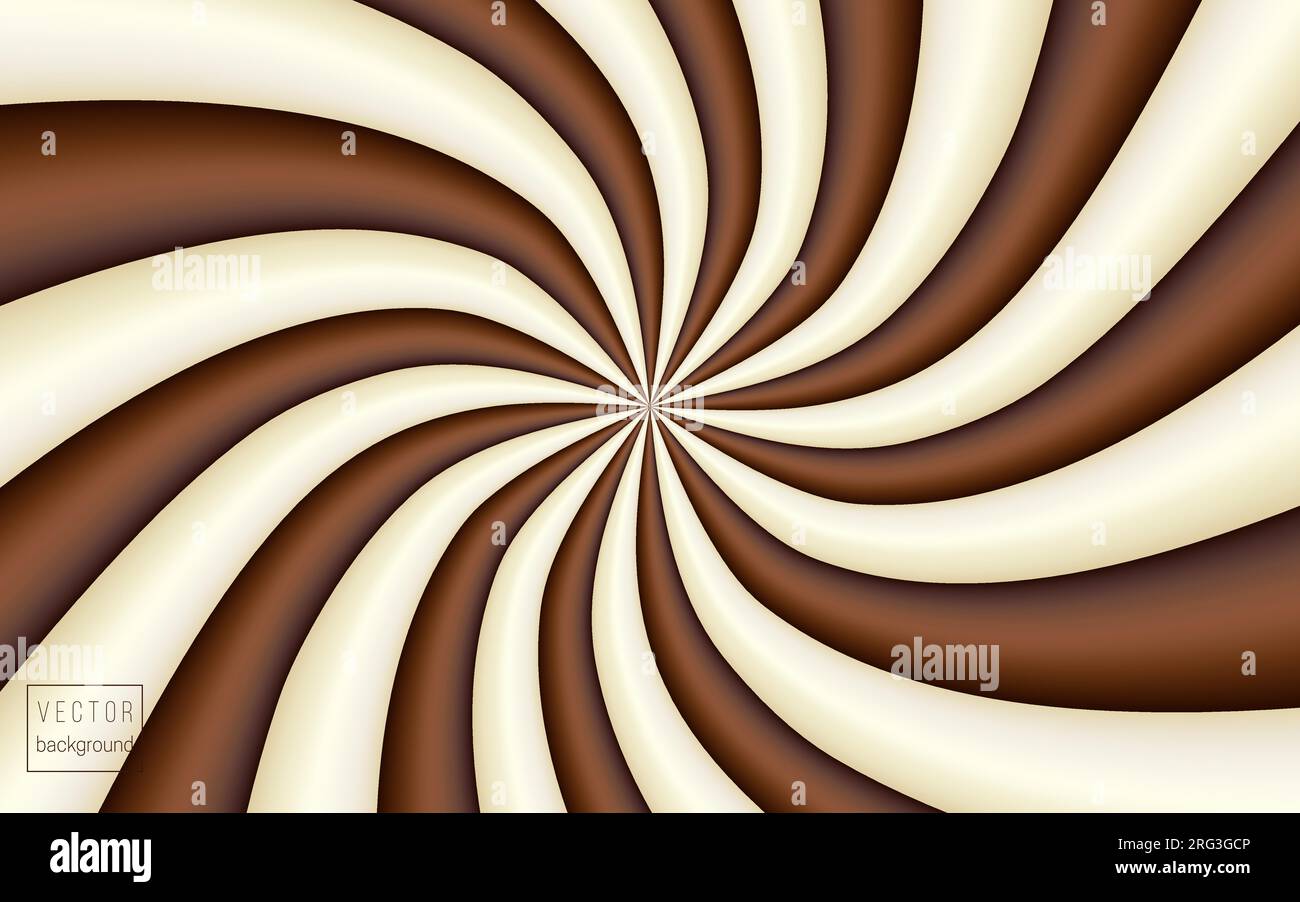 Vector chocolate milk vector background of swirling stripes Stock ...