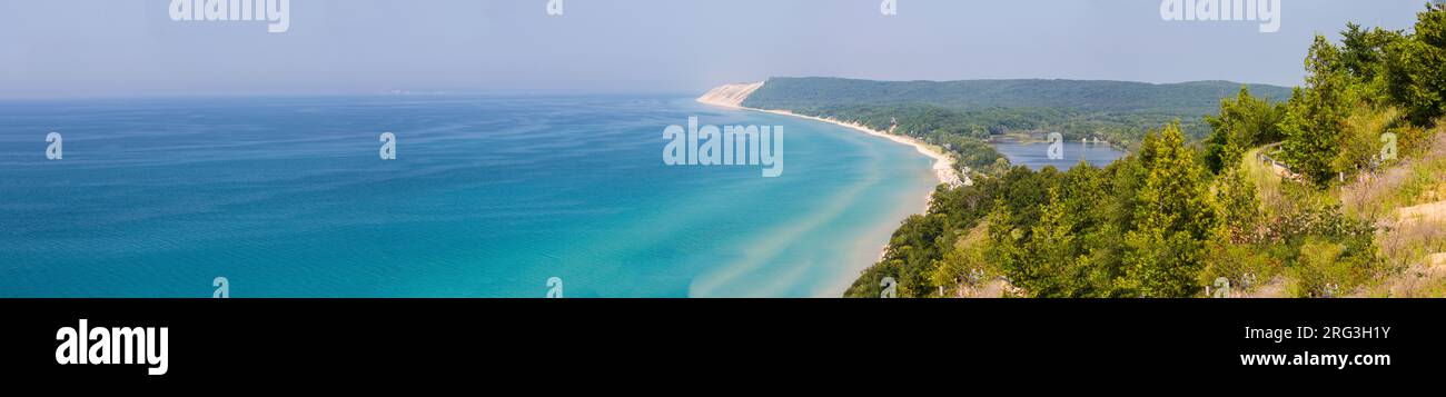 Views at the Empire Bluff Scenic Lookout, Empire Bluff Trail, Sleeping ...