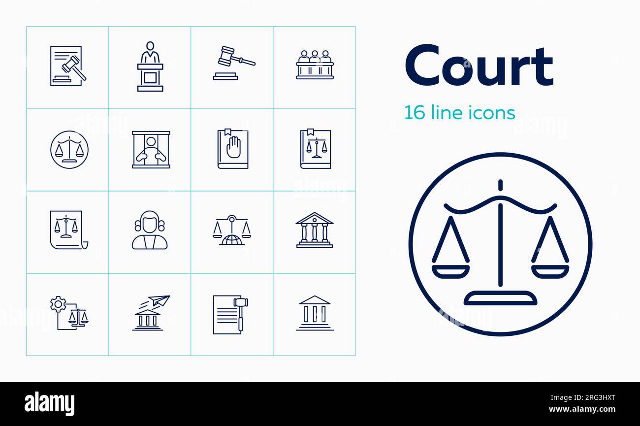 Witness box court Stock Vector Images - Alamy