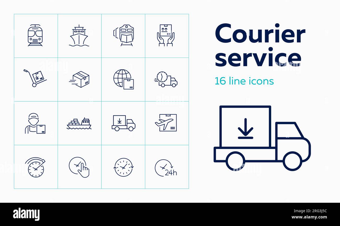 Courier train Cut Out Stock Images & Pictures - Alamy