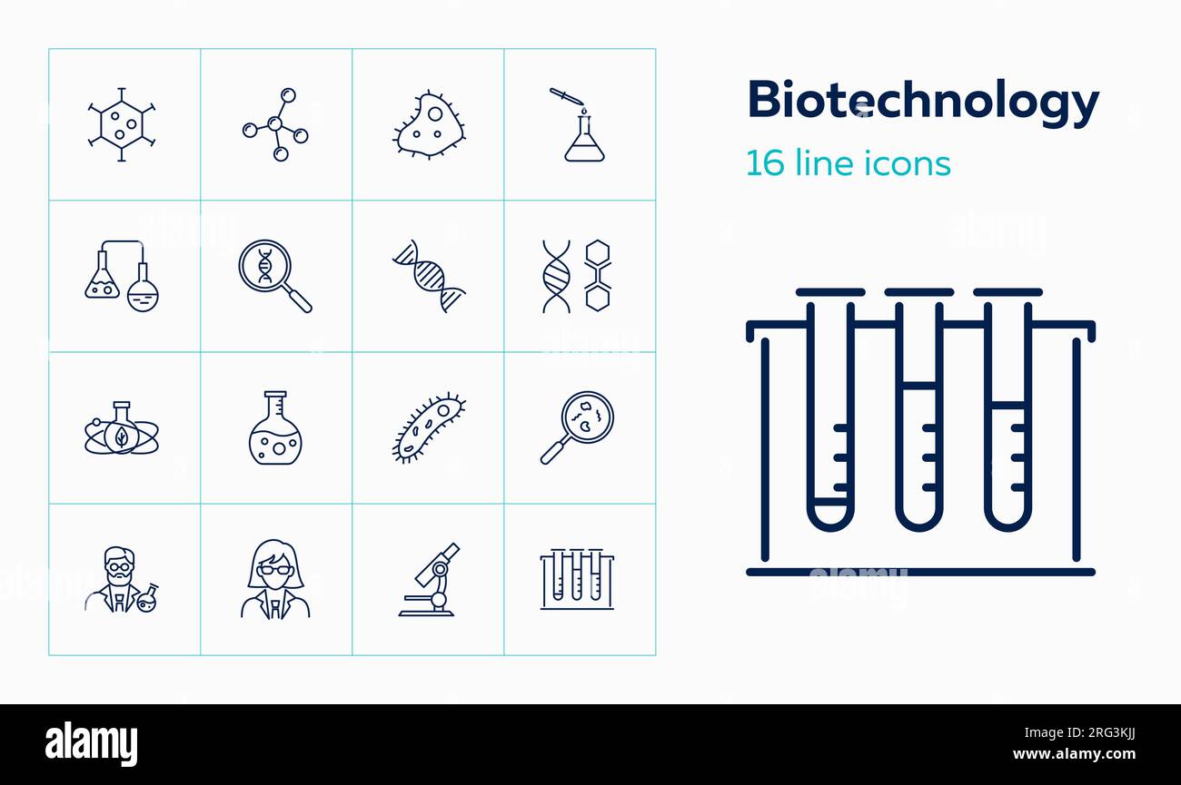 Clinical study icons hi-res stock photography and images - Alamy